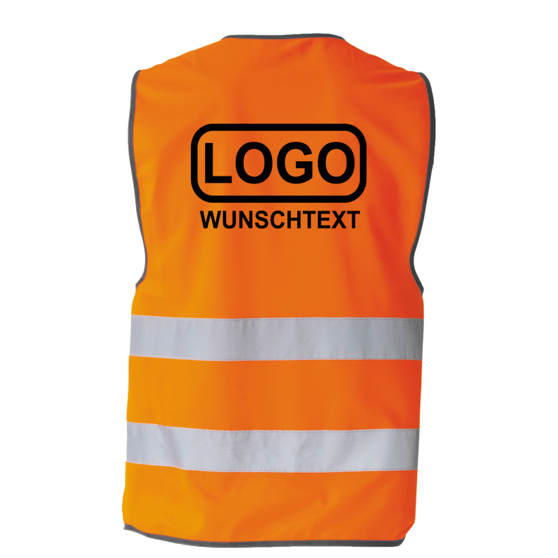 Warnweste bedruckt mit Ihrem Namen Text Bild Logo viele Größen und Fa